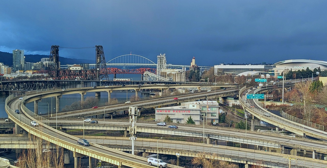 Portland Or Bridges Highways Storm - Free photo on Pixabay - Pixabay