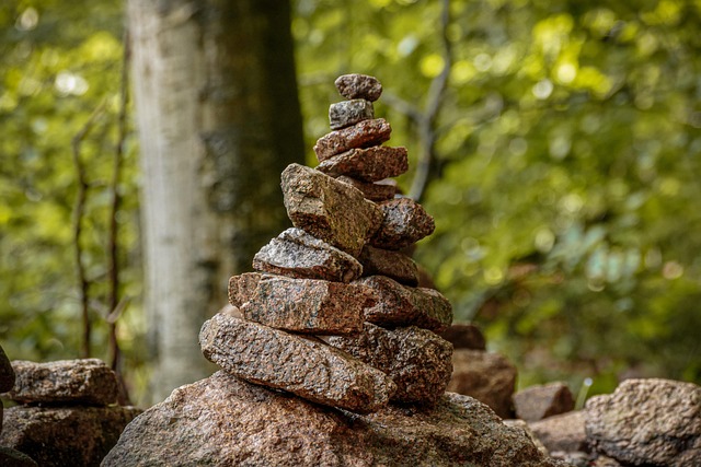 Stones Cairn Forest - Free photo on Pixabay - Pixabay