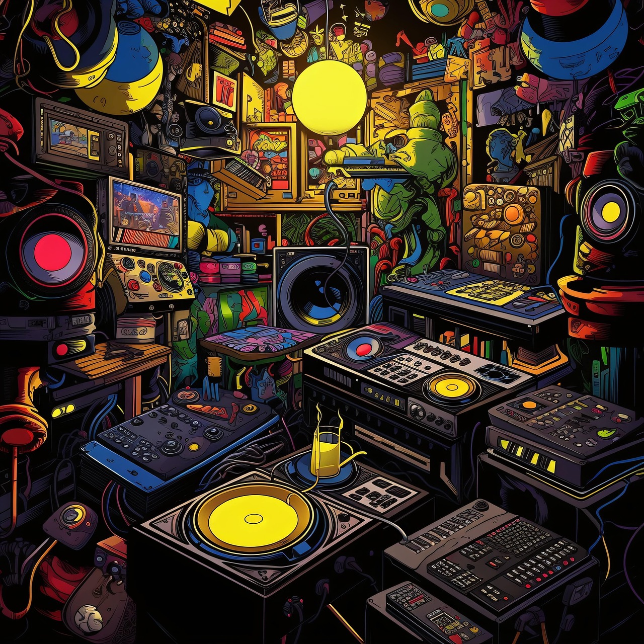 Download Ai Generated, Dj, Equipment. Royalty-Free Stock Illustration ...