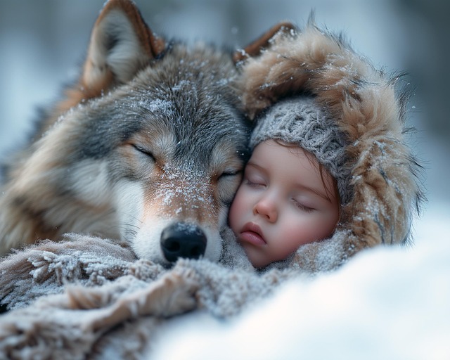 Download Ai Generated, Wolf, Child. Royalty-Free Stock Illustration ...