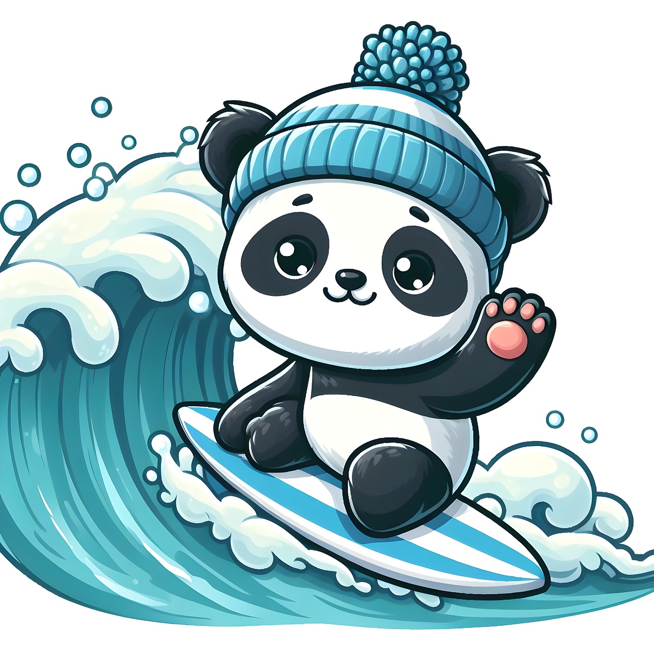 Download Ai Generated Waves Surfer Royalty Free Stock Illustration
