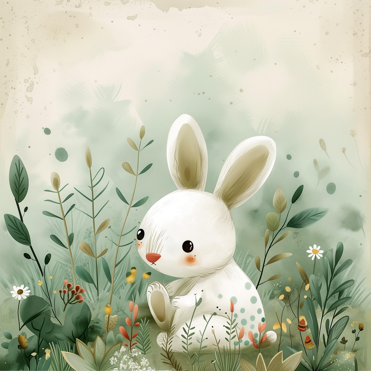 Download Ai Generated Whimsical Rabbit Royalty Free Stock