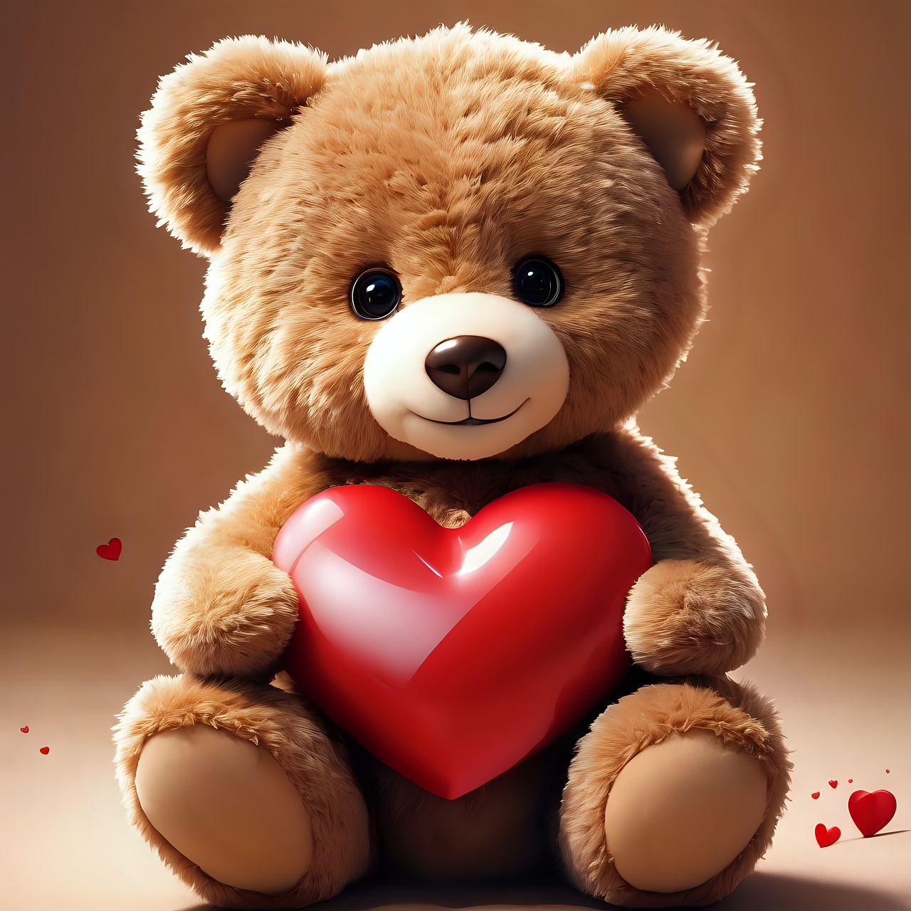 Download Ai Generated Teddy Bear Heart Royalty-Free Stock Illustration ...