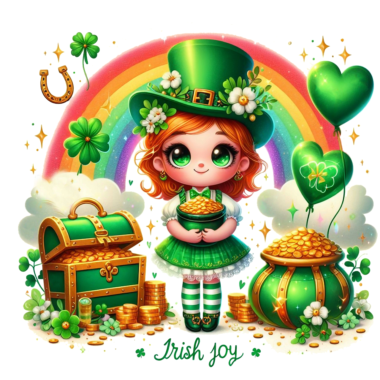 Download Ai Generated, St Patrick'S Day, Little Girl. Royalty-Free ...