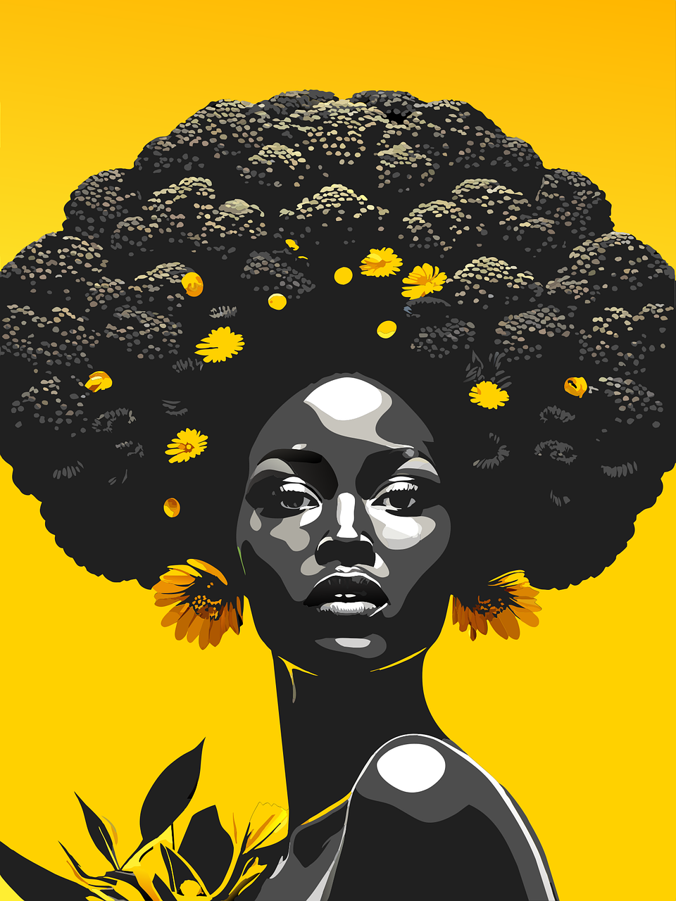 Free Afro Vector Art - Download 72+ Afro Icons & Graphics - Pixabay
