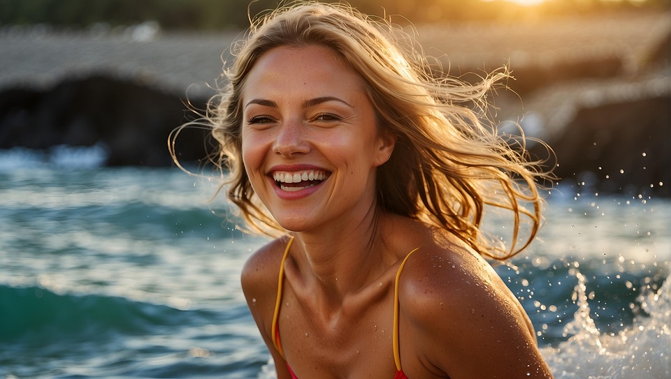 Download Ai Generated Woman Beach Royalty Free Stock Illustration Image