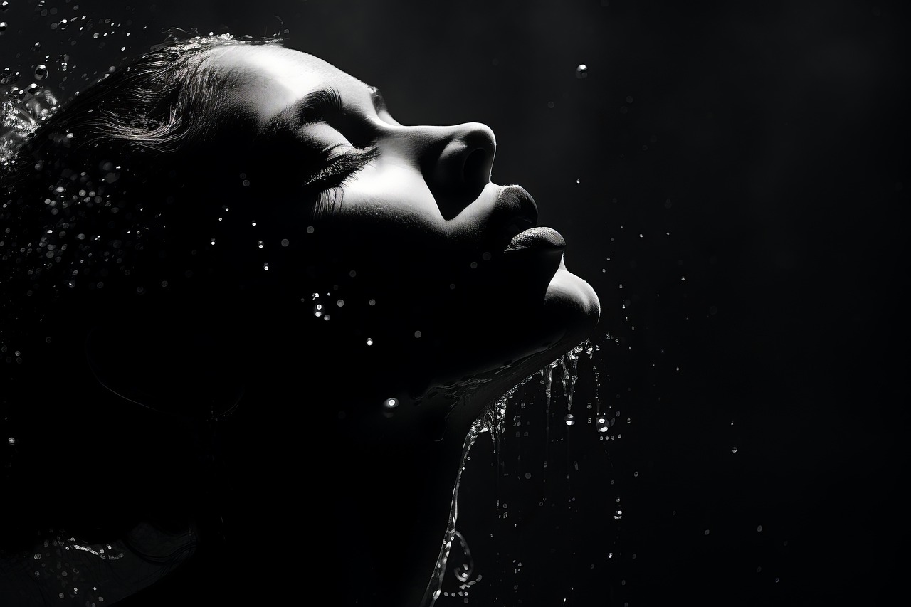 Download Woman, Profile, Rain. Royalty-Free Stock Illustration Image ...