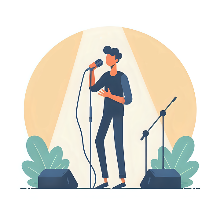 Download Ai Generated, Stand Up, Performance. Royalty-Free Stock ...