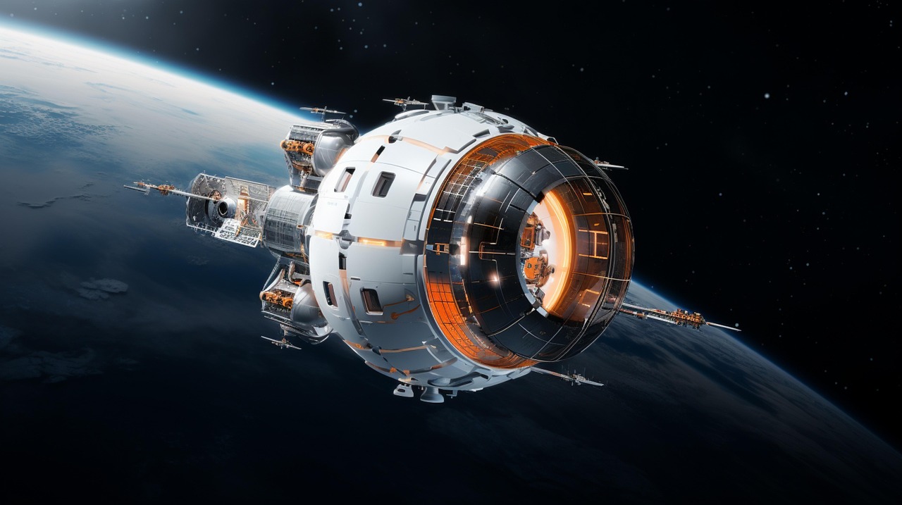 Download Ai Generated, Spacecraft, Satellite. Royalty-Free Stock ...