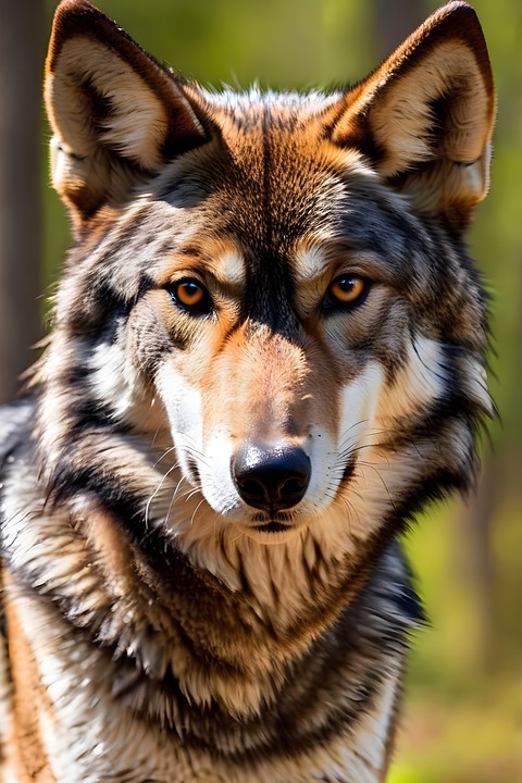 Download Ai Generated, Red Wolf, Wolf. Royalty-Free Stock Illustration ...