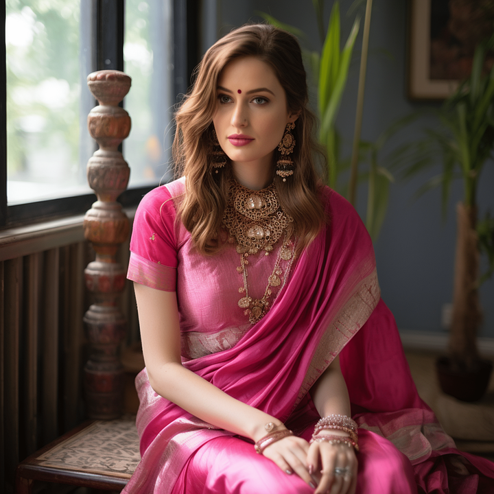 Download Ai Generated, Woman, Sari. Royalty-Free Stock Illustration ...