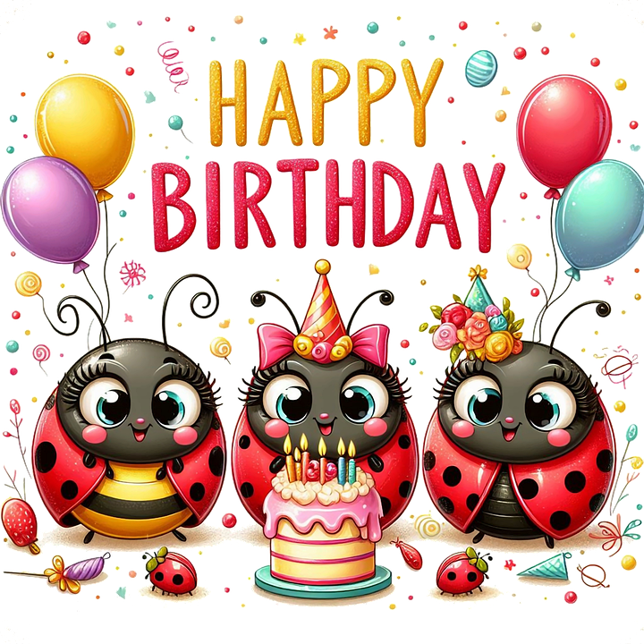 Download Ai Generated, Happy Birthday, Ladybug. Royalty-Free Stock ...