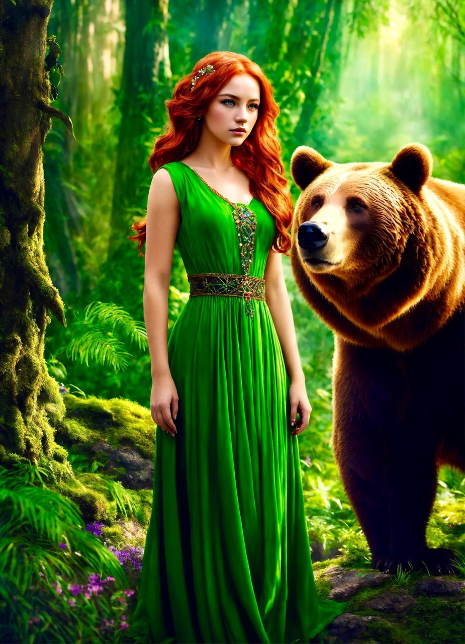 Download Forest Lady Bear Royalty Free Stock Illustration Image Pixabay