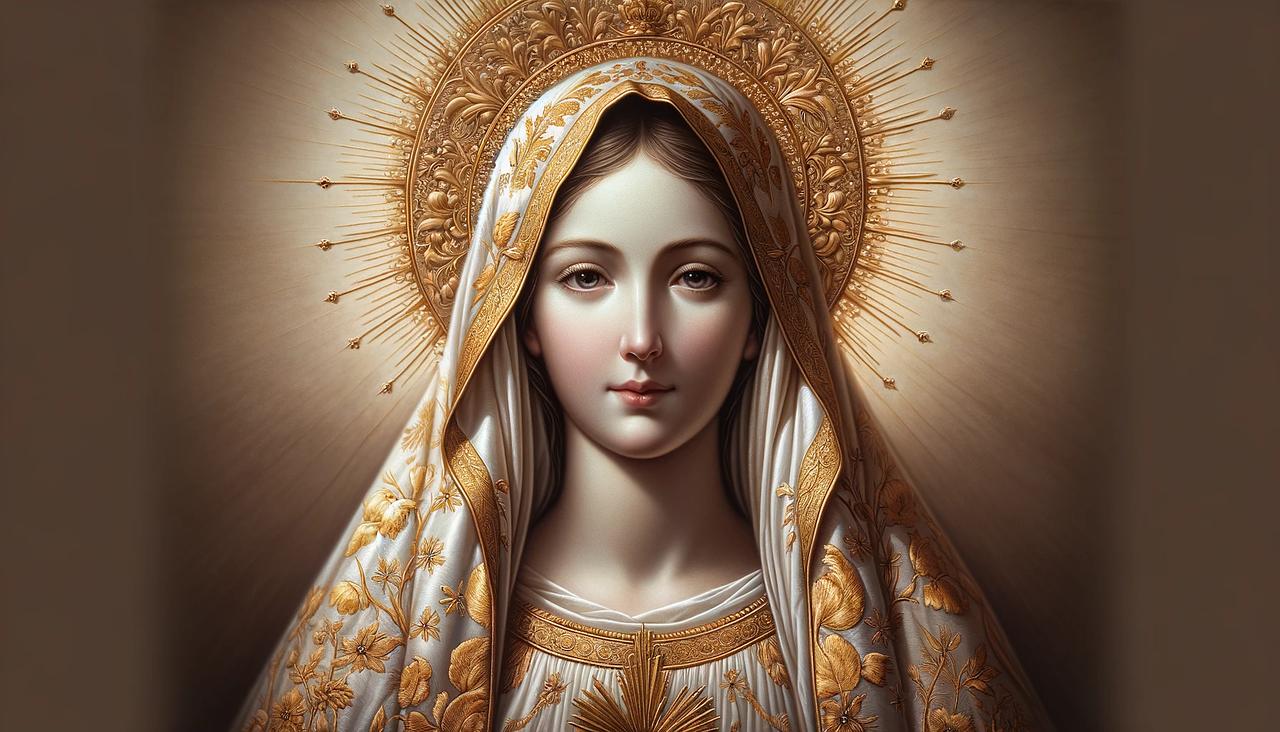 Download Ai Generated, Virgin Mary, Serene. Royalty-Free Stock ...