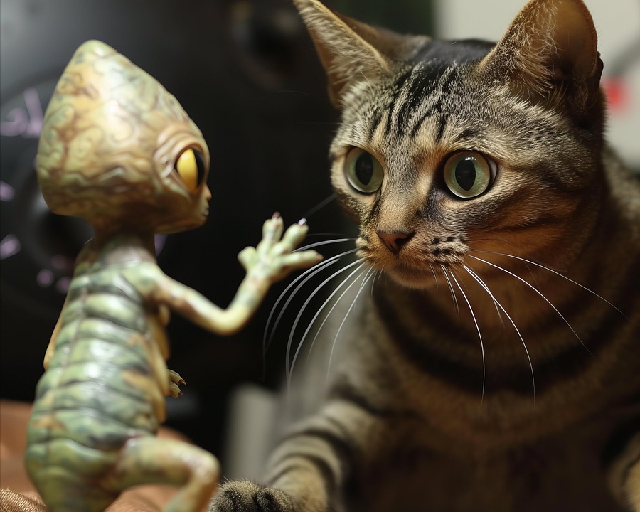 Download Ai Generated, Cat, Alien. Royalty-Free Stock Illustration ...