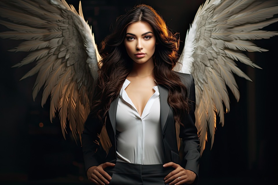 Download Ai Generated, Woman, Angel. Royalty-Free Stock Illustration ...