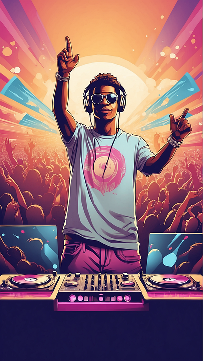 Download Ai Generated, Dj, Music. Royalty-Free Stock Illustration Image ...