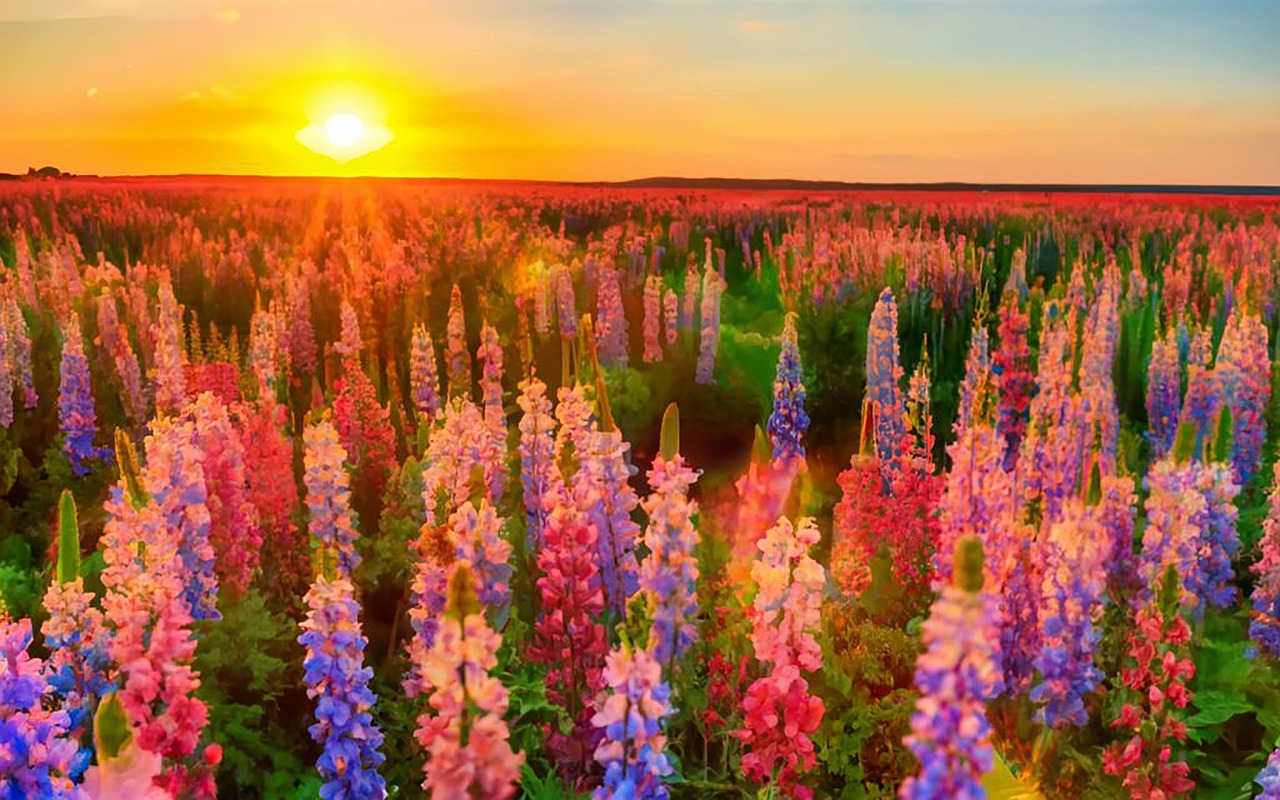 Download Lupins, Nature, Flowers. Royalty-Free Stock Illustration Image ...