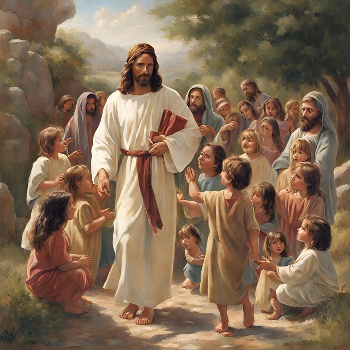 Download Jesus And The Children, Jesus The Teacher, Jesus With Kids ...