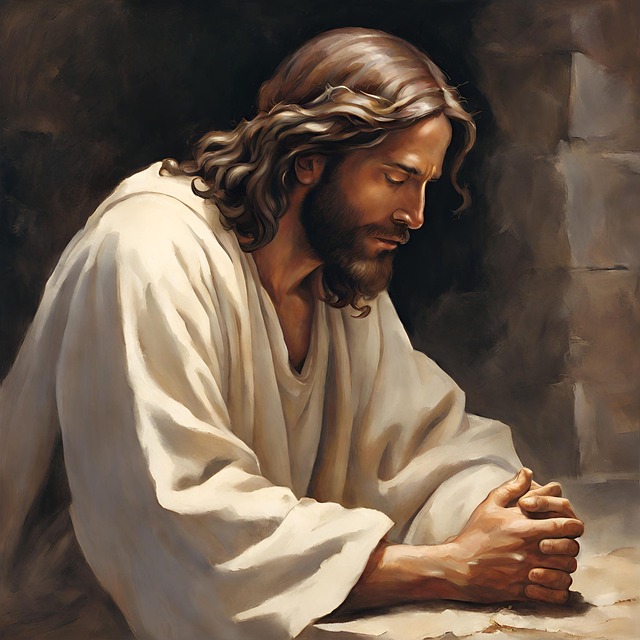 Download Ai Generated, Jesus, Lord'S Prayer. Royalty-Free Stock ...