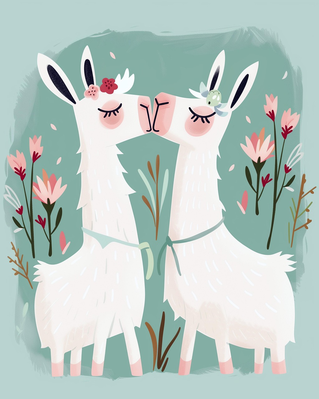 Download Ai Generated, Llamas, Cute. Royalty-Free Stock Illustration ...