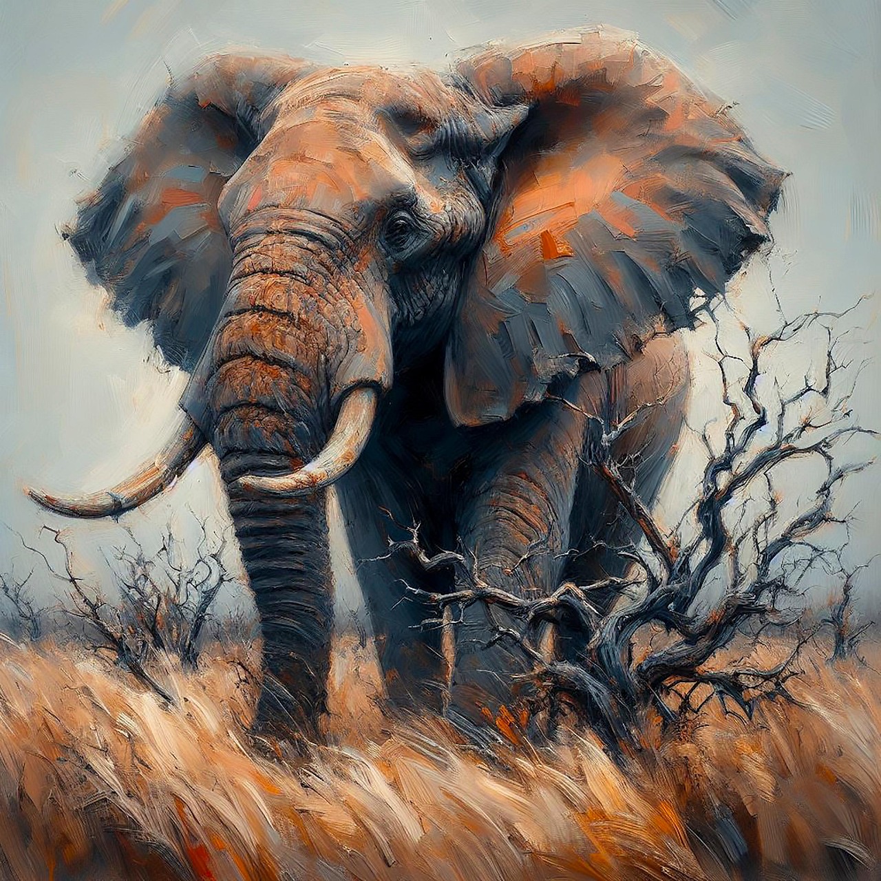 Download Ai Generated, Elephant, Africa. Royalty-Free Stock ...