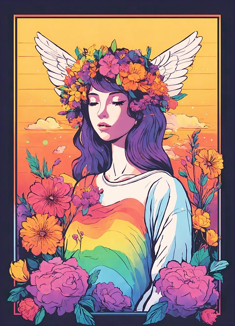 Download Angel, Flowers, Angelic. Royalty-Free Stock Illustration Image ...