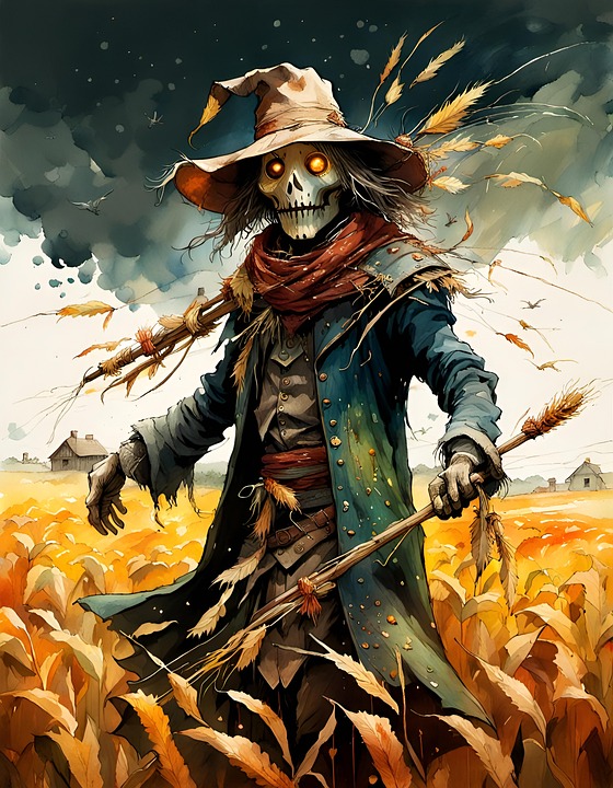 Download Ai Generated, Scarecrow, Farm. Royalty-Free Stock Illustration ...