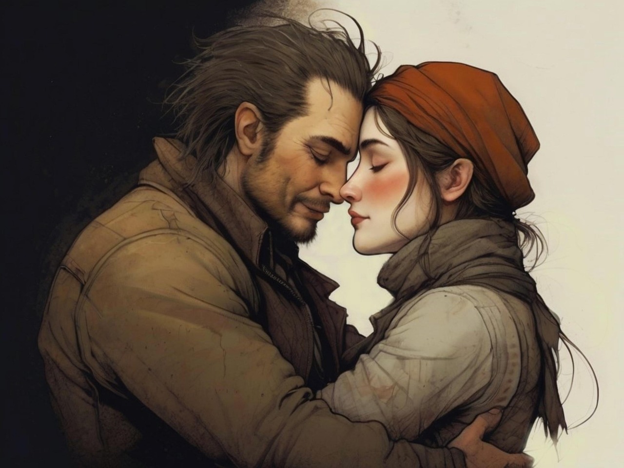 Download Ai Generated, Lovers, Couple. Royalty-Free Stock Illustration ...