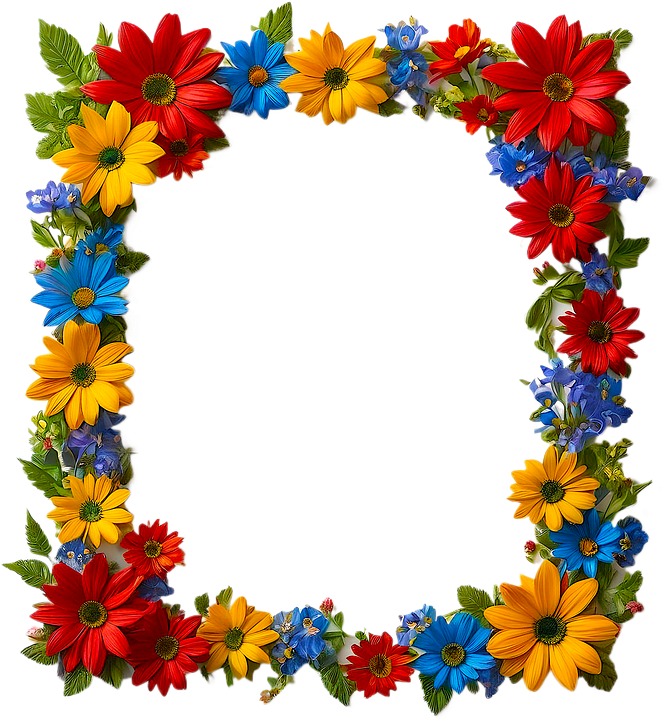 Download Ai Generated, Flower, Border. Royalty-Free Stock Illustration ...