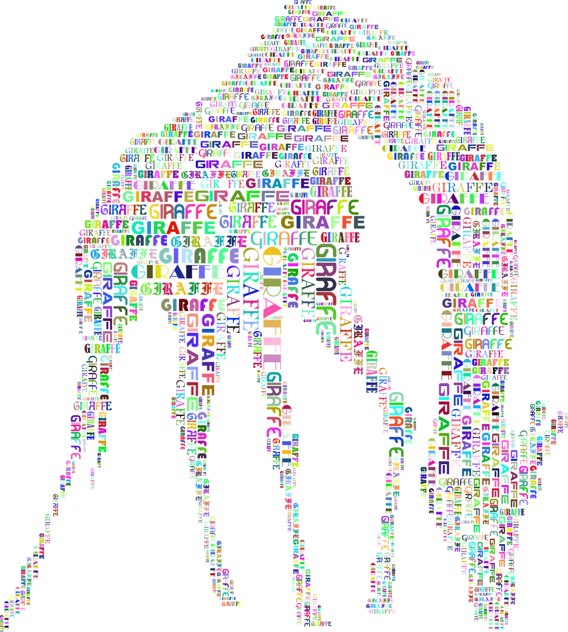 Download Giraffe, Animal, Typography. Royalty-Free Vector Graphic - Pixabay