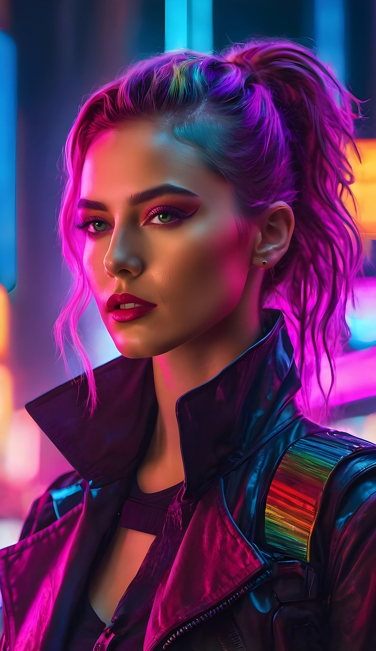 Download Ai Generated, Woman, Vibrant. Royalty-Free Stock Illustration ...