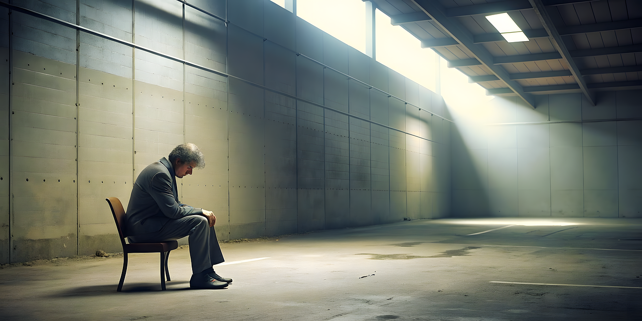Download Ai Generated, Man, Depression. Royalty-Free Stock Illustration ...