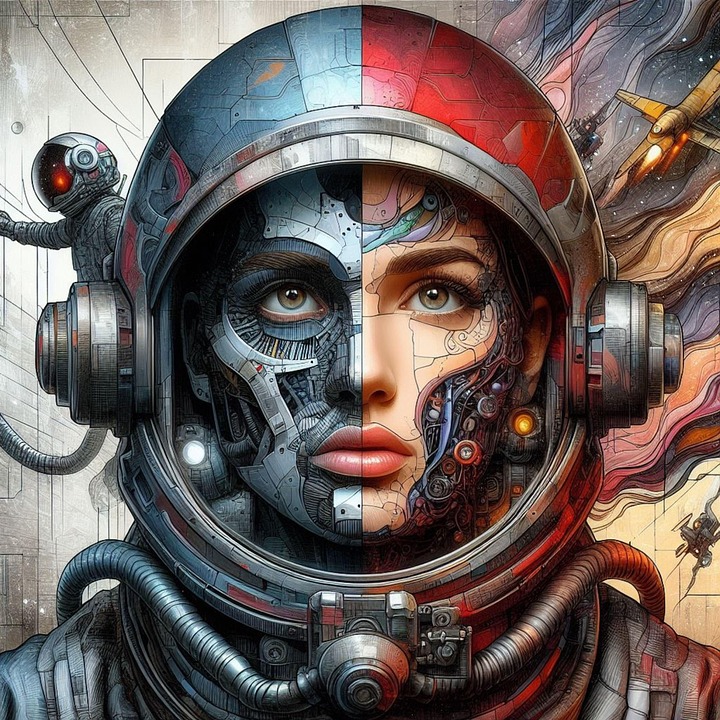 Download Ai Generated Astronaut Space Royalty Free Stock