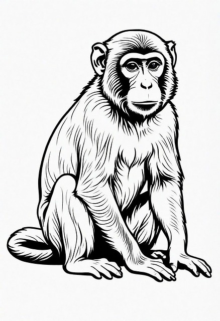 Download Animal, Primate, Macaque. Royalty-Free Stock Illustration ...