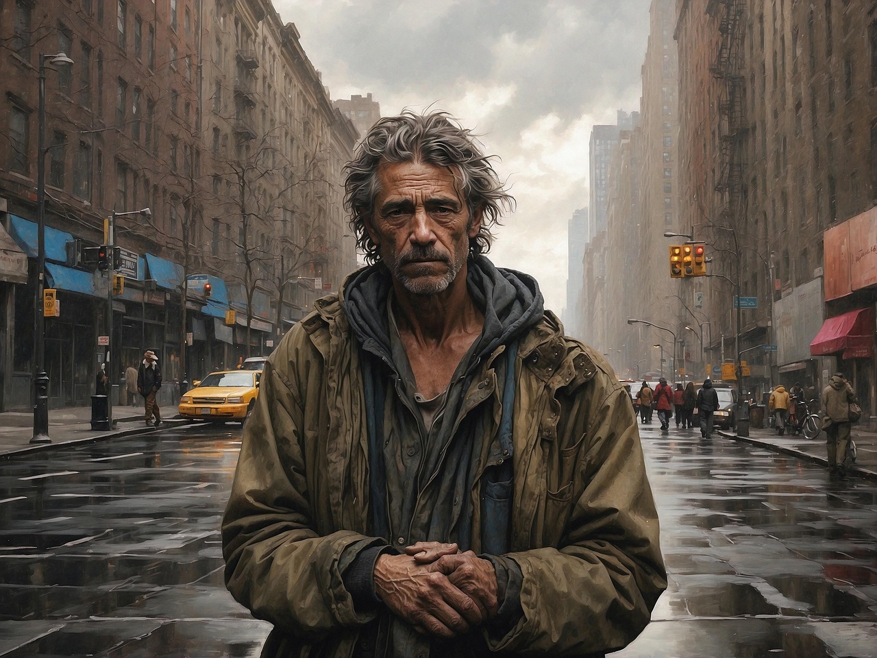 Download Ai Generated, Man, Homeless. Royalty-Free Stock Illustration ...