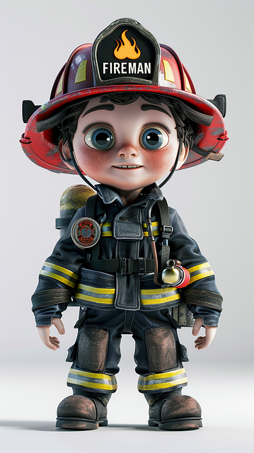 Download Cartoon, Firefighter, Child. Royalty-Free Stock Illustration ...