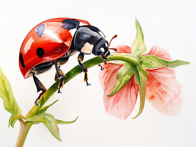 Download Insect, Pollination, Ladybug. Royalty-Free Stock Illustration ...