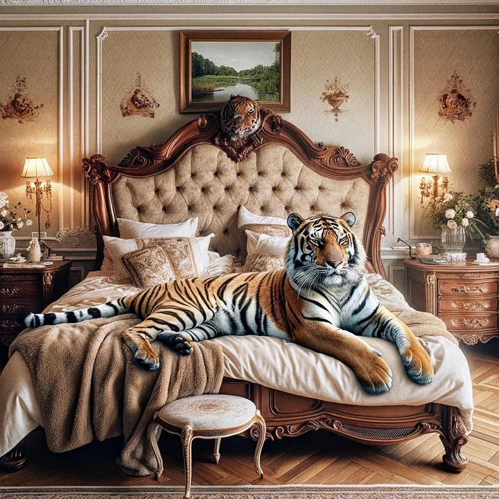 Download Tiger, Wildlife, Bed. Royalty-Free Stock Illustration Image ...