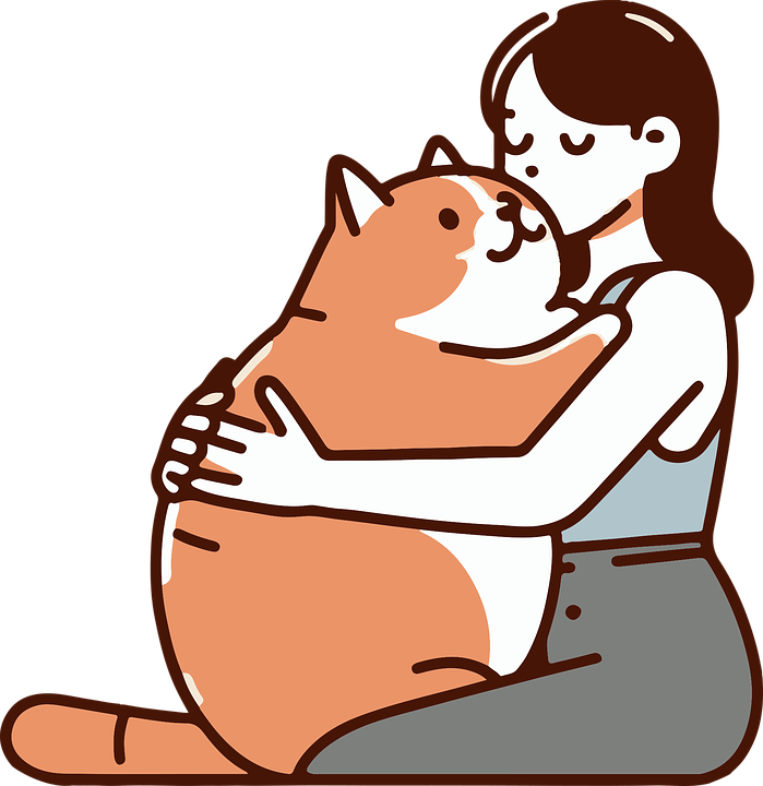 Download Cat Woman Happy Royalty Free Vector Graphic Pixabay