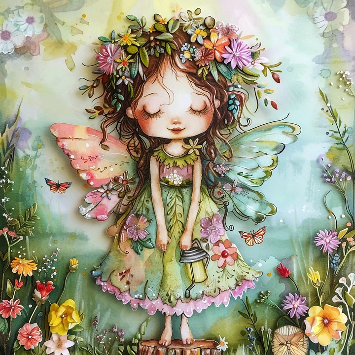 Download Spring Garden Fairy, Fairy Illustration, Whimsical Art ...