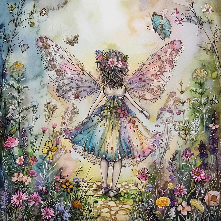 Download Spring Garden Fairy, Fairy Illustration, Whimsical Art ...