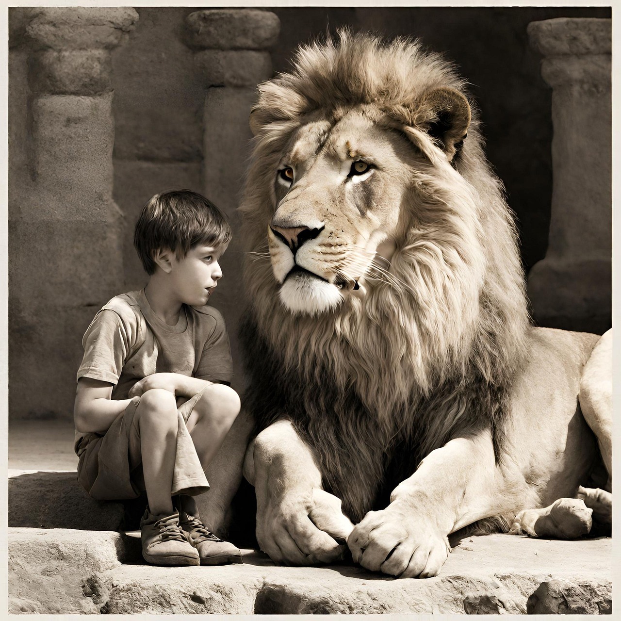 Ai Oluşturuldu Daniel Ve Aslan - Pixabay'de ücretsiz resim - Pixabay