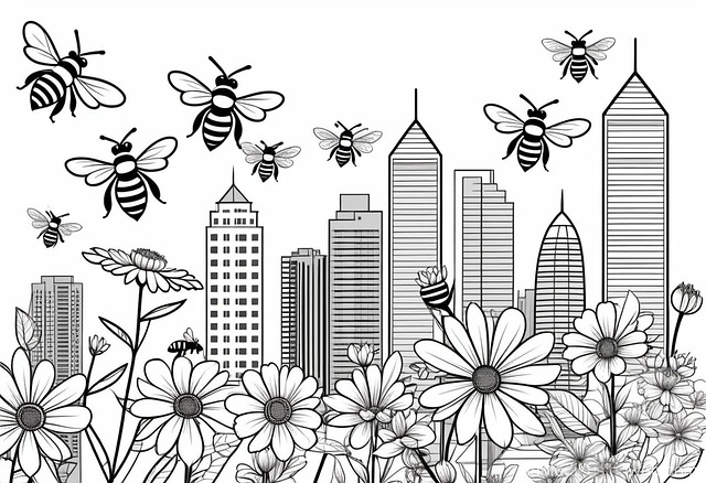 Download Ai Generated, Bee, City. Royalty-Free Stock Illustration Image ...
