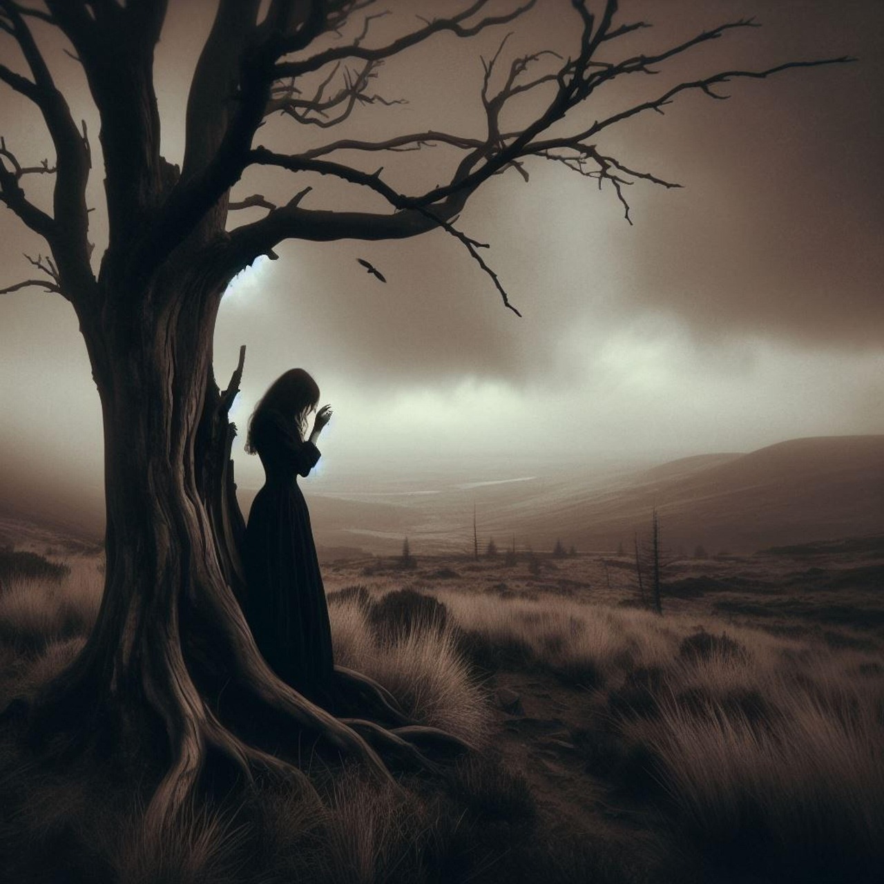Download Ai Generated, Woman, Tree. Royalty-Free Stock Illustration ...