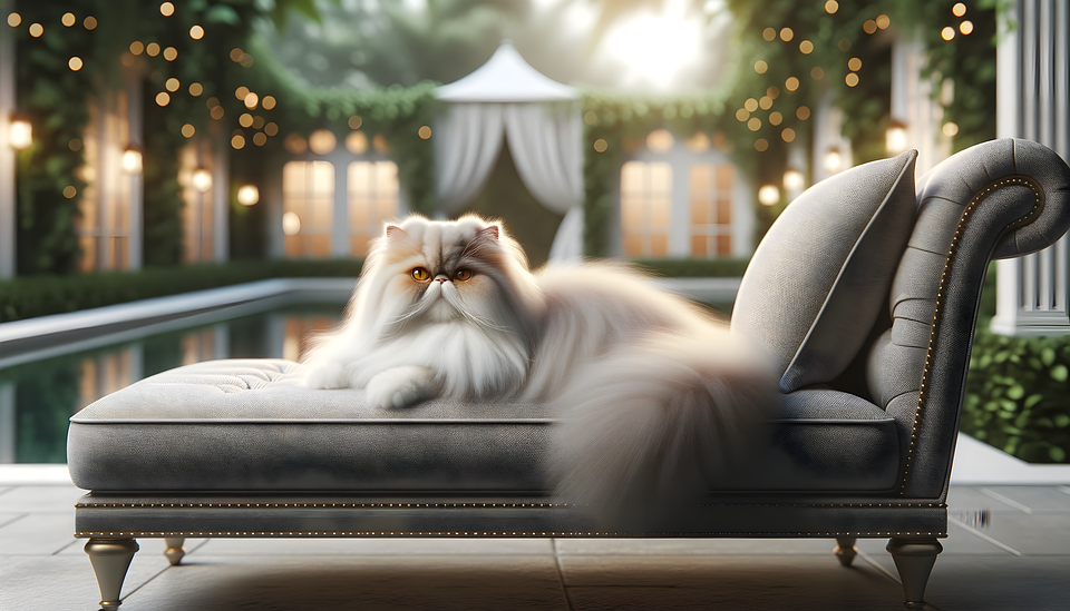 Download Ai Generated, Persian Cat, Chaise Longue. Royalty-Free Stock ...