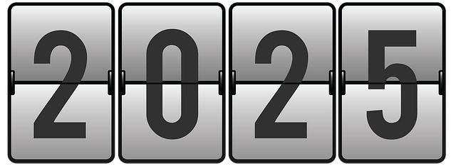 Download New Year'S Day, 2025, Counter. Royalty-Free Stock Illustration ...