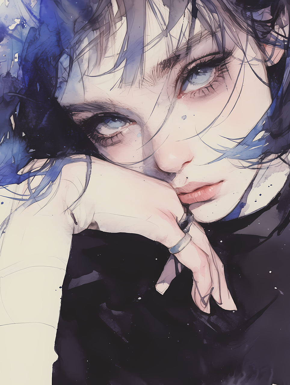 Download Ai Generated, Girl, Sad. Royalty-Free Stock Illustration Image ...