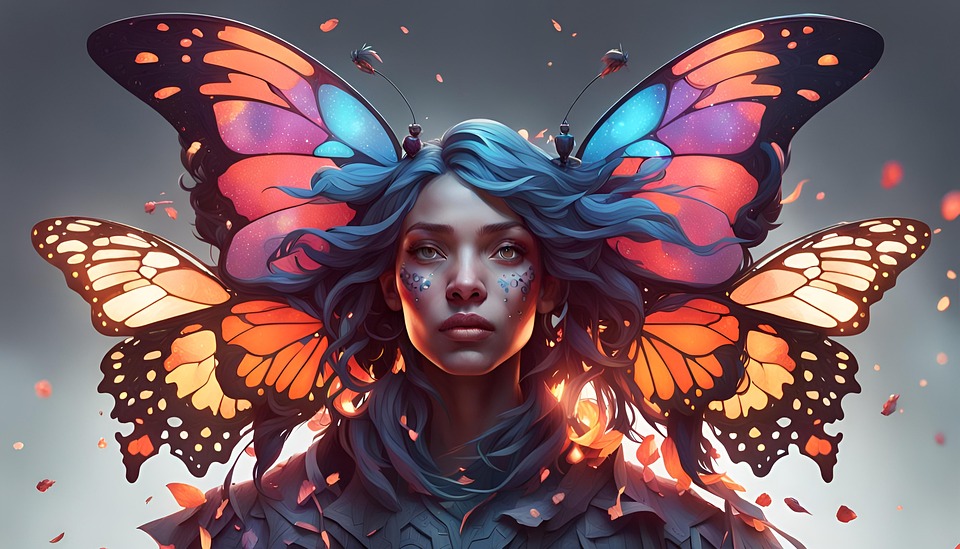 Download Butterfly, Fantasy, Woman. Royalty-Free Stock Illustration ...