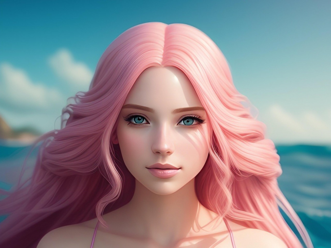 Femme Fille Cheveux Roses Rendu - Image gratuite sur Pixabay - Pixabay